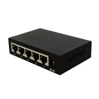 China 5 Port 10/100Mbps Fast Ethernet Switch Unmanaged Desktop Network Switch Metal Case Plug and Play External 5V Power Adapter TBC-S4005E for sale