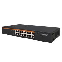 China 16 Port 10/100Mbps Fast Ethernet Switch Unmanaged Network Switch Rackmount/Desktop Metal Switch Internal Power Supply TBC-S4016N for sale