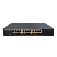 China 24 Port 10/100Mbps Fast Ethernet Switch Unmanaged Network Switch Rackmount/Desktop Metal Switch Internal Power Supply TBC-S4024N for sale