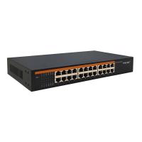 China 24 Port 10/100Mbps Fast Ethernet Switch Unmanaged Network Switch Rackmount/Desktop Metal Switch Internal Power Supply TBC-S4024N for sale