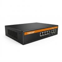 China 6 Port Fast Ethernet PoE Switch 4 PoE Ports 2 Uplink Ports 10/100Mbps Unmanaged IEEE 802.3af/at 250m Extend Metal Case TBC-PS4306N for sale