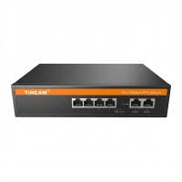 China 6 Port Fast Ethernet PoE Switch 4 PoE Ports 2 Uplink Ports 10/100Mbps Unmanaged IEEE 802.3af/at 250m Extend Metal Case TBC-PS4306N for sale
