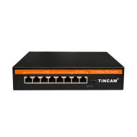 China 8 Port Fast Ethernet PoE Switch 6 PoE Ports 2 Uplink Ports 10/100Mbps Unmanaged IEEE 802.3af/at 250m Extend Metal Case 65W TBC-PS4308N for sale
