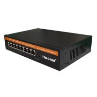 China 8 Port Fast Ethernet PoE Switch 6 PoE Ports 2 Uplink Ports 10/100Mbps Unmanaged IEEE 802.3af/at 250m Extend Metal Case 65W TBC-PS4308N for sale