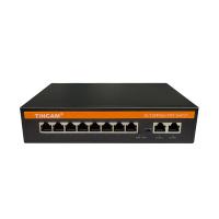 China 10 Port Fast Ethernet PoE Switch 8 PoE Ports 2 Uplink Ports 250m Extend VLAN IEEE 802.3af/at 120W Unmanaged Metal Network Switch TBC-PS4310N for sale
