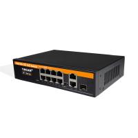 China 11 Port Gigabit BT PoE Switch 8 PoE++ Ports 2 RJ45 Uplink 1 SFP Uplink IEEE 802.3af at bt AI Watchdog VLAN 250m Extend 120W TBC-PSD5111N12-3PF for sale