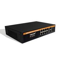 China 11 Port Gigabit BT PoE Switch 8 PoE++ Ports 2 RJ45 Uplink 1 SFP Uplink IEEE 802.3af at bt AI Watchdog VLAN 250m Extend 200W TBC-PSD5111N20-3PF for sale