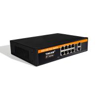 China 10 Port Gigabit PoE++ Switch 8 PoE Ports 2 Uplink RJ45 Ports IEEE 802.3af at bt 120W Desktop Metal Case TBC-PSD5110N for sale