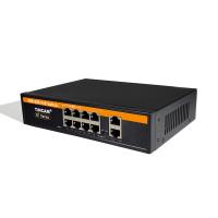 China 10 Port Gigabit PoE++ Switch 8 PoE Ports 2 Uplink RJ45 Ports IEEE 802.3af at bt 120W Desktop Metal Case TBC-PSD5110N for sale