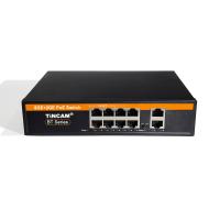 China 10 Port Gigabit PoE++ Switch 8 PoE Ports 2 Uplink RJ45 Ports IEEE 802.3af at bt 120W Desktop Metal Case TBC-PSD5110N for sale