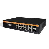 China 12 Port Gigabit AI Smart PoE Switch 8 PoE+ Ports 4 BT 60W PoE++ Ports 2 RJ45 Uplink 2 SFP IEEE 802.3af at bt Unmanaged 200W TBC-PSD5112N20-4PF for sale