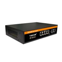 China 6 Port Gigabit PoE++ Switch 4 PoE Ports 2 Uplink RJ45 Ports IEEE 802.3af at bt 120W PoE Budget Desktop Metal Case TBC-PSD4506N for sale