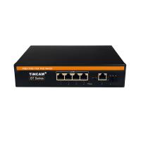 China 6 Port Gigabit PoE++ Switch 4 PoE Ports 1 Uplink RJ45 Ports  1 SFP Uplink IEEE 802.3af at bt 120W PoE Budget Desktop Metal Case TBC-PSD5106N-1PF for sale