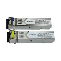 China 1.25G SFP Optical Transceiver Single-Mode Single-Fiber 20km 1310/1550nm Bi-Directional LC Interface DDM TBC-3524-1L2/TBC-5324-1L2 for sale