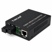 China 10/100/1000Mbps Gigabit Single-Mode Single-Fiber Media Converter 20km SC 1310/1550nm Marvell Chip TBC-MC3612E-S20AB for sale