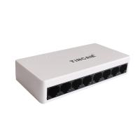 China 8 Port 10/100Mbps Fast Ethernet Switch Unmanaged Desktop Network Switch Plastic Housing Plug and Play TBC-S4008ES for sale