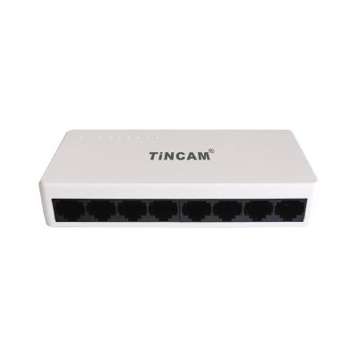 China 8-Port Gigabit Ethernet Switch Unmanaged Plug & Play Network Switch 10/100/1000Mbps RJ45 Desktop Plastic Housing External 5V Power Adapter TBC-S5008ES for sale