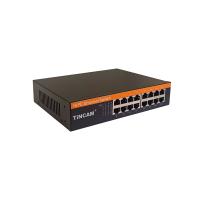 China 16-Port 10/100Mbps Fast Ethernet Switch Mini Desktop Metal Case with Built-in Power Supply TBC-S4016NS for sale