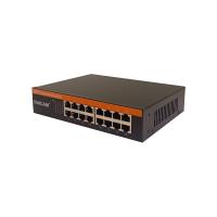 China 16-Port 10/100Mbps Fast Ethernet Switch Mini Desktop Metal Case with Built-in Power Supply TBC-S4016NS for sale