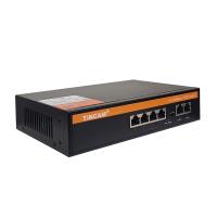 China 6 Port 10/100Mbps Passive PoE Switch with 4 Passive PoE Ports 2 Uplink Ports 48W 15V 250m Long Range TBC-FP4106N for sale