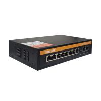 China 10 Port 10/100Mbps Passive PoE Switch with 8 Passive PoE Ports 2 Uplink Ports 120W 15V 250m Long Range TBC-FP4110N for sale