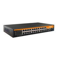 China 27 Port Passive PoE Switch with 24 Fast Ethernet Non-Standard PoE Ports 2 Gigabit Uplink Ports 1 Gigabit SFP Port 200W 300W 250m Long Range TBC-FP4124N-3PF for sale