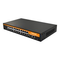 China 27 Port Fast Ethernet Passive PoE Switch with 24 Non-Standard PoE Ports 2 Gigabit Uplink Ports 1 Gigabit SFP Port 200W 300W 24V 250m Long Range TBC-FP4224N-3PF-V for sale