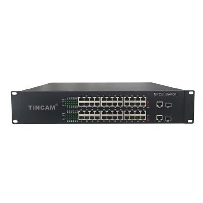 China 52 Port Passive PoE Switch with 48 Fast Ethernet Non-Standard PoE Ports 2 Gigabit Uplink Ports 2 Gigabit SFP Port 600W 24V 250m Long Range TBC-FP4248U-4PF-V for sale