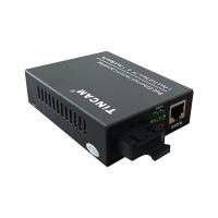 China TiNCAM 10/100Mbps 1 Fiber 1 PoE Port Fiber Media Converter IEEE 802.3af/at 20km Single Mode Dual Fiber 1310nm SC 48W Power Adapter TBC-PSF4311E-D20S for sale