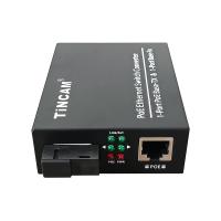 China TiNCAM 10/100Mbps 1 Fiber 1 PoE Port Fiber Media Converter IEEE 802.3af/at 20km Single Mode Single Fiber 1310nm SC 48W Power Adapter TBC-PSF4311E-S20A for sale
