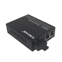 China TiNCAM Factory 10/100Mbps 1 Fiber 2 PoE Port Fiber Media Converter IEEE 802.3af/at 20km Single Mode Dual Fiber 1310nm SC 48W Power Adapter TBC-PSF4312E-D20S for sale