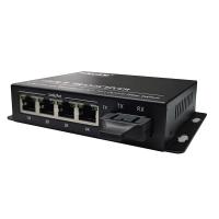 China TiNCAM Factory Fast Ethernet PoE Switches with 10 100Mbps Adaptive 4*RJ45 Ports and 1*155Mbps SC Fiber Port Media Converter IEEE 802.3af/at 65W Power Adapter TBC-PSF4314E-D20S for sale