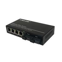 China TiNCAM Factory Fast Ethernet PoE Switches with 10/100Mbps Adaptive 2 SC Fiber 4 PoE Port Fiber Media Converter IEEE 802.3af/at 20km 65W Power Adapter TBC-PSF4324E-2S20AB for sale