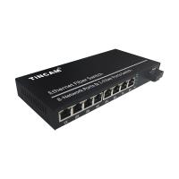 China TiNCAM Factory Fast Ethernet PoE Switches with 8 10/100Mbps Adaptive RJ45 Ports and 1 155Mbps SC Fiber Port  Fiber Media Converter IEEE 802.3af/at 20km SM 1310nm SC 65W TBC-PSF4318E-S20A for sale