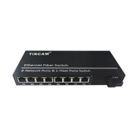 China TiNCAM Factory Fast Ethernet PoE Switches with 8 10/100Mbps Adaptive RJ45 Ports and 1 155Mbps SC Fiber Port  Fiber Media Converter IEEE 802.3af/at 20km SM 1310nm SC 65W TBC-PSF4318E-S20A for sale