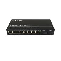 China TiNCAM Factory Fast Ethernet PoE Switches with 8 10/100Mbps Adaptive RJ45 Ports and 2 155Mbps SC Fiber Port  Fiber Media Converter IEEE 802.3af/at 20km SM 1310nm SC 65W TBC-PSF4328E-2S20AB for sale