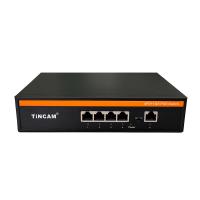 China TiNCAM 5 Port Gigabit PoE Switch 4 PoE Ports 65W for IP Camera CCTV Surveillance TBC-4PS4505N for sale