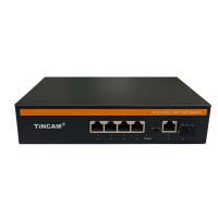 China TiNCAM 6 Port PoE Switch 10/100Mbps 4 PoE Ports 1 UPLINK 1 Gigabit SFP 65W for IP Camera CCTV Surveillance TBC-4PS4506N-1PF for sale