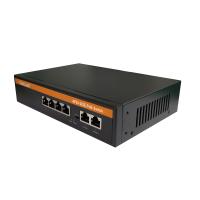 China TiNCAM 6 Port AI Watchdog PoE Switch 10/100Mbps 4 PoE Ports 2 Gigabit UPLINK 65W For IP Camera CCTV Surveillance TBC-PS4506N for sale