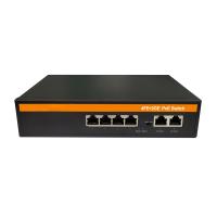 China TiNCAM 6 Port AI Watchdog PoE Switch 10/100Mbps 4 PoE Ports 2 Gigabit UPLINK 65W For IP Camera CCTV Surveillance TBC-PS4506N for sale