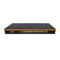 China 28 Port Gigabit AI Smart PoE Switch 24 10/100/1000Mbps PoE+ Ports 4 BT 60W PoE++ Ports 2 RJ45 Uplink 2 SFP IEEE 802.3af at bt Unmanaged 400W TBC-PSDL5124U-4PF for sale