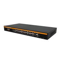 China 28 Port Gigabit AI Smart PoE Switch 24 10/100/1000Mbps PoE+ Ports 4 BT 60W PoE++ Ports 2 RJ45 Uplink 2 SFP IEEE 802.3af at bt Unmanaged 400W TBC-PSDL5124U-4PF for sale