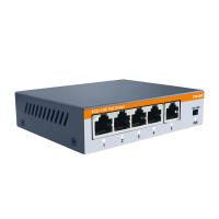 China 4-Port Gigabit PoE Switch with 1 Gigabit Uplink Ports IEEE 802.3af/at 30W per Port 65W External Power Adapter TBC-PS5105E for sale