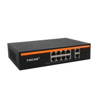 China TiNCAM 8-Port 10/100/1000Mbps PoE Switch with 2 Gigabit Uplink Ports 1 Giga SFP Fiber Port IEEE 802.3af/at 30W per Port VLAN Built-in power supply 120W  TBC-PS5111N-3PF for sale