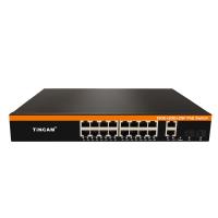 China 20 Port Gigabit PoE Switch Ethernet Switch with 16 PoE+ Ports 2 Gigabit RJ45 Uplink 2 Gigabit SFP Slots IEEE 802.3af/at 200W or 300W Rackmount TBC-PS5116N-4PF for sale