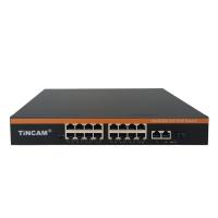 China 19 Port Gigabit PoE Switch 19-Port Ethernet Switch with 16 PoE+ Ports 2 Gigabit RJ45 Uplink 1 Gigabit SFP Slots IEEE 802.3af/at 200W or 300W Rackmount TBC-PS5116N-3PF for sale