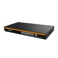 China 20 Port Gigabit PoE Switch Ethernet Switch with 16 PoE+ Ports 2 Gigabit RJ45 Uplink 2 Gigabit SFP Slots IEEE 802.3af/at 200W or 300W 1U Rack Mount TBC-PS5116U-4PF for sale