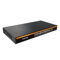 China 24 Port Gigabit PoE Switch 28-Port Ethernet Switch with 24 PoE+ Ports 2 Gigabit RJ45 Uplink 2 Gigabit SFP Slots IEEE 802.3af/at 200W or 300W or 400W 1U Rack Mount TBC-PS5124U-4PF for sale