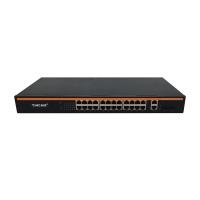China 24 Port Gigabit PoE Switch 28-Port Ethernet Switch with 24 PoE+ Ports 2 Gigabit RJ45 Uplink 2 Gigabit SFP Slots IEEE 802.3af/at 300W or 400W 1U Rack Mount TBC-PSL5124U-4PF for sale