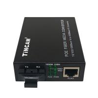China TiNCAM Gigabit PoE+ Fiber Media Converter, 20km Single-Mode Dual Fiber SC, 48W PoE, 1000Mbps Ethernet to Fiber for IP Cameras, WiFi APs & CCTV Networks – TBC-PSF5101E-D20 for sale